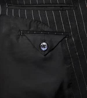 TOM FORD Striped Wool And Silk Lamé Blazer