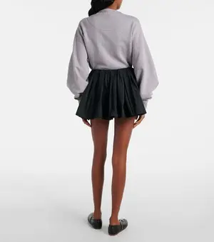 JW Anderson Gathered Taffeta Skort - Black
