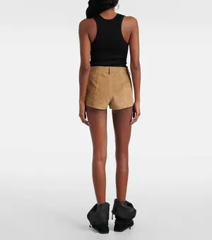 Isabel Marant Étoile Delma Low-rise Suede Shorts - Beige