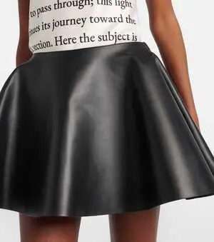 JW Anderson Circle Leather Miniskirt