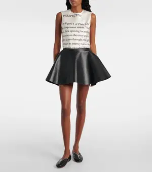 JW Anderson Circle Leather Miniskirt