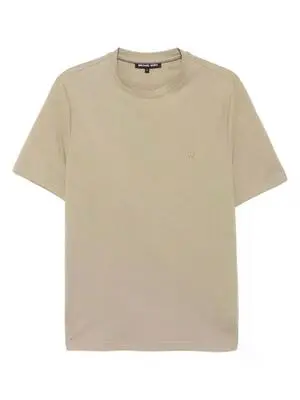 Michael Kors Embroidered Logo T-shirt - Neutrals