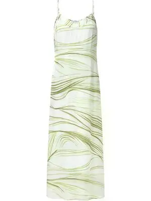 Peserico Abstract-pattern Midi Dress