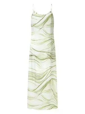 Peserico Abstract-pattern Midi Dress