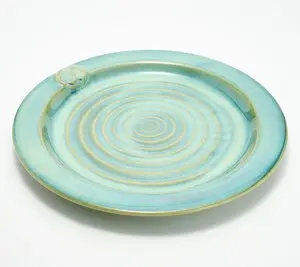 COLM DE RIS Emerald Stoneware Serving Platter - One-color