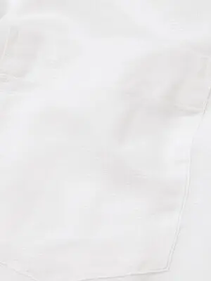Vilebrequin Caroubis Cotton And Linen-blend Gauze Shirt - White