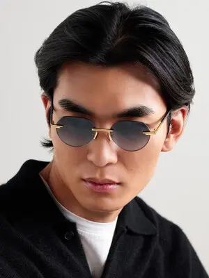 Bottega Veneta Rimless Round-frame Sunglasses