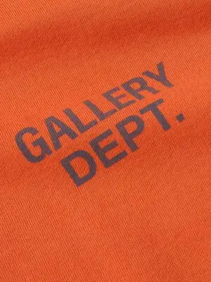 GALLERY DEPT. 90's Oversized Logo-print Hoodie - Orange