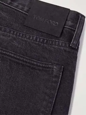 TOM FORD Slim-fit Distressed Selvedge Jeans