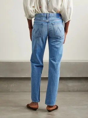 MOTHER The Smarty Mid-rise Slim-leg Jeans