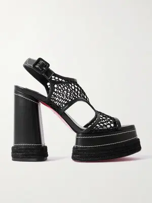 CHRISTIAN LOUBOUTIN Almeja 130 Platform Sandals - Black