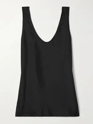 Another Tomorrow Scoop Neck Camis Tanks For Women