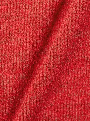 Magda Butrym Cotton Crochet-trimmed Ribbed-knit Mini Dress