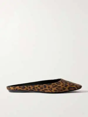 Saint Laurent Lido Leopard-print Slippers - Leopard Print