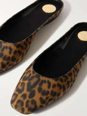 Saint Laurent Lido Leopard-print Slippers - Leopard Print