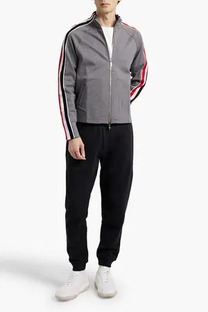 Thom Browne Striped Cotton-jersey Track Jacket