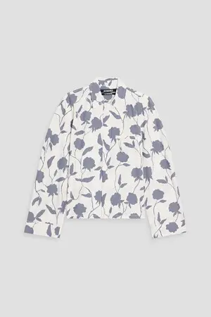 Jacquemus Criollo Printed Seersucker Shirt Ecru