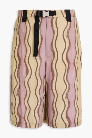 Jacquemus Belted Printed Woven Shorts