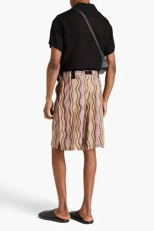 Jacquemus Belted Printed Woven Shorts