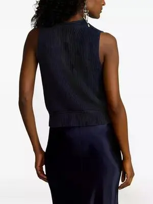 Ralph Lauren Ribbed-knit Top - Blue