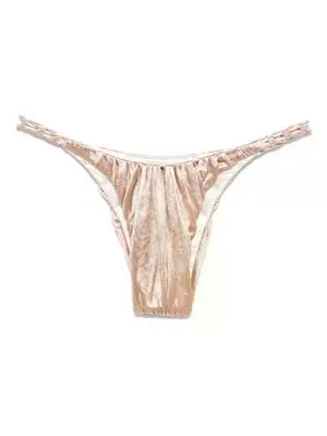 ISA BOULDER Braided-strings Bikini Bottom - Pink
