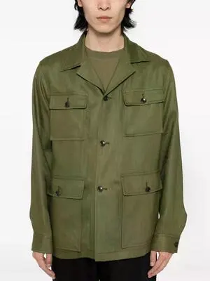 Tagliatore Linen Shirt Jacket
