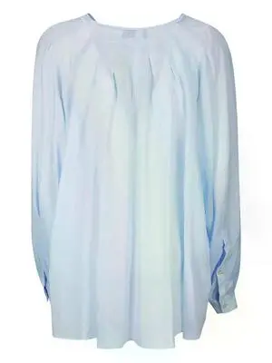 THELATEST Collarless Shirt - Blue
