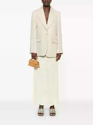 P.a.r.o.s.h Linen Blazer - Neutrals