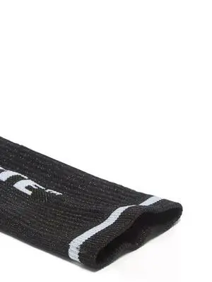 Off-White Intarsia-knit Logo Socks - Black