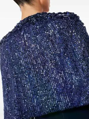Jenny Packham Mina Sequined Jacket - Blue