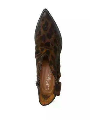 Elena Iachi Leopard-print Ankle Boots