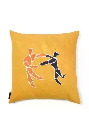 THE CONRAN SHOP Dancing Figures Cushion - Yellow
