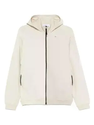 Stone Island Compass-motif Hoodie - Neutrals