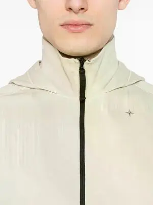 Stone Island Compass-motif Hoodie - Neutrals