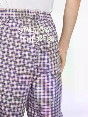 Wood Wood Plaid Check-print Shorts