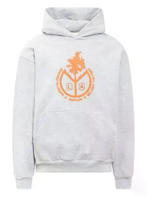 BABYLON Graphic Print Hoodie - Grey