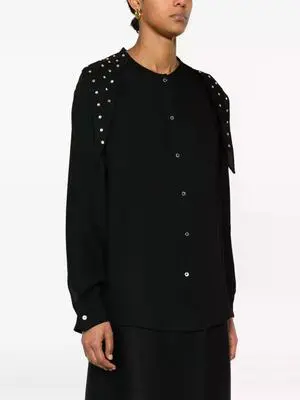N°21 Collarless Embellished Shirt