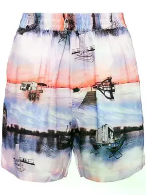 Wood Wood Holiday Print Shorts