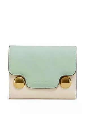 Marni Trunkaroo Tri-fold Wallet - Green