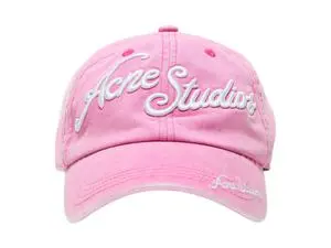 Acne Studios Logo Baseball Cap - Bubble Pink
