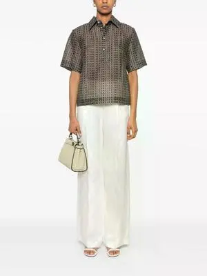 Fendi Floral-jacquard Trousers