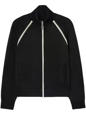 Palm Angels Contrast-trim Track Jacket - Black