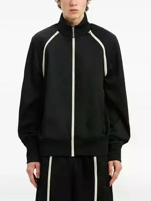 Palm Angels Contrast-trim Track Jacket - Black