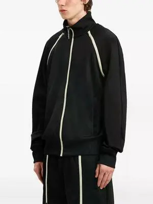 Palm Angels Contrast-trim Track Jacket - Black