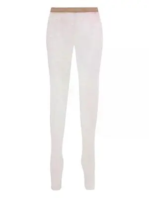 Valentino Garavani Logo-waistband Tights - Neutrals