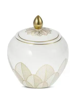 Christofle Malmaison Covered Sugar Bowl - White