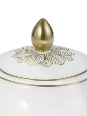 Christofle Malmaison Covered Sugar Bowl - White