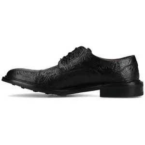 Taft The Rome Embossed Leather Shoe - Noir Viejo