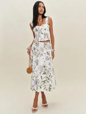 REFORMATION Anatolia Linen Two Piece