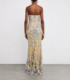 Zuhair Murad Embellished Off-the-shoulder Gown
